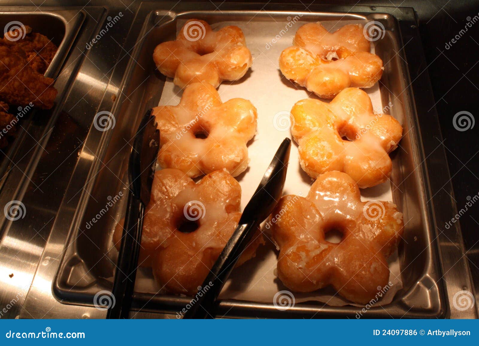 Fresh Donuts stock photo. Image of glaze, dinner, dessert - 24097886