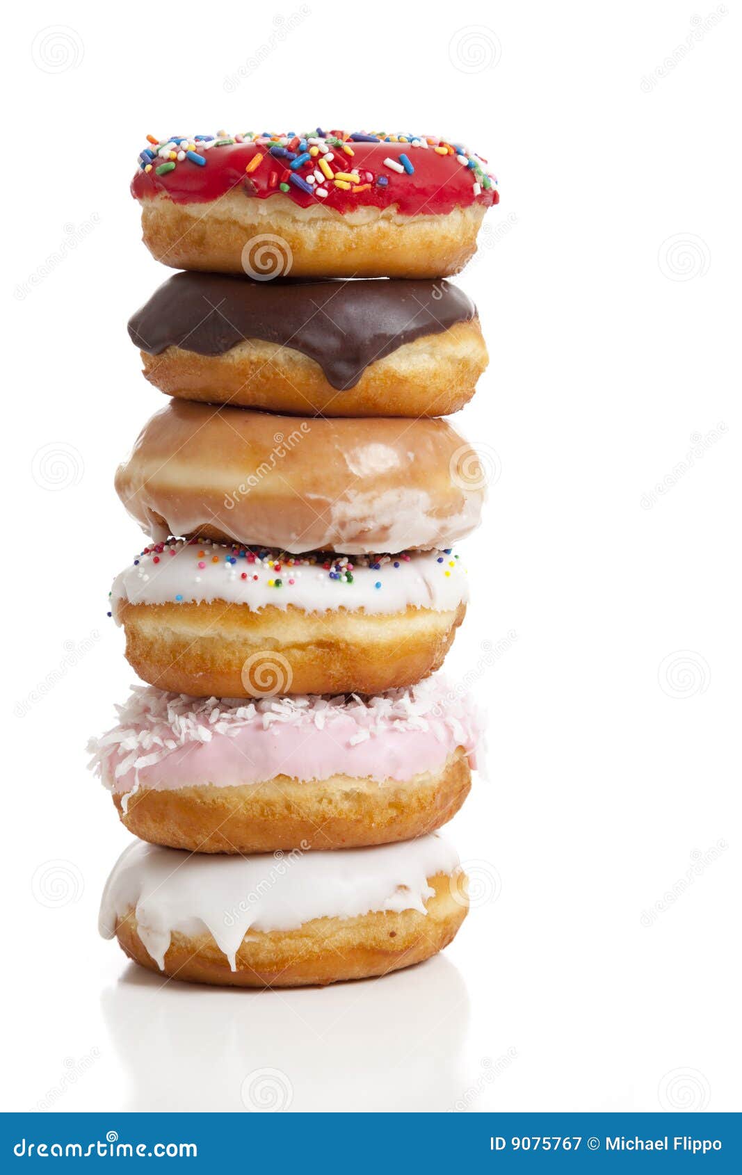 Fresh Donuts stock image. Image of horizontal, food, background - 9075767