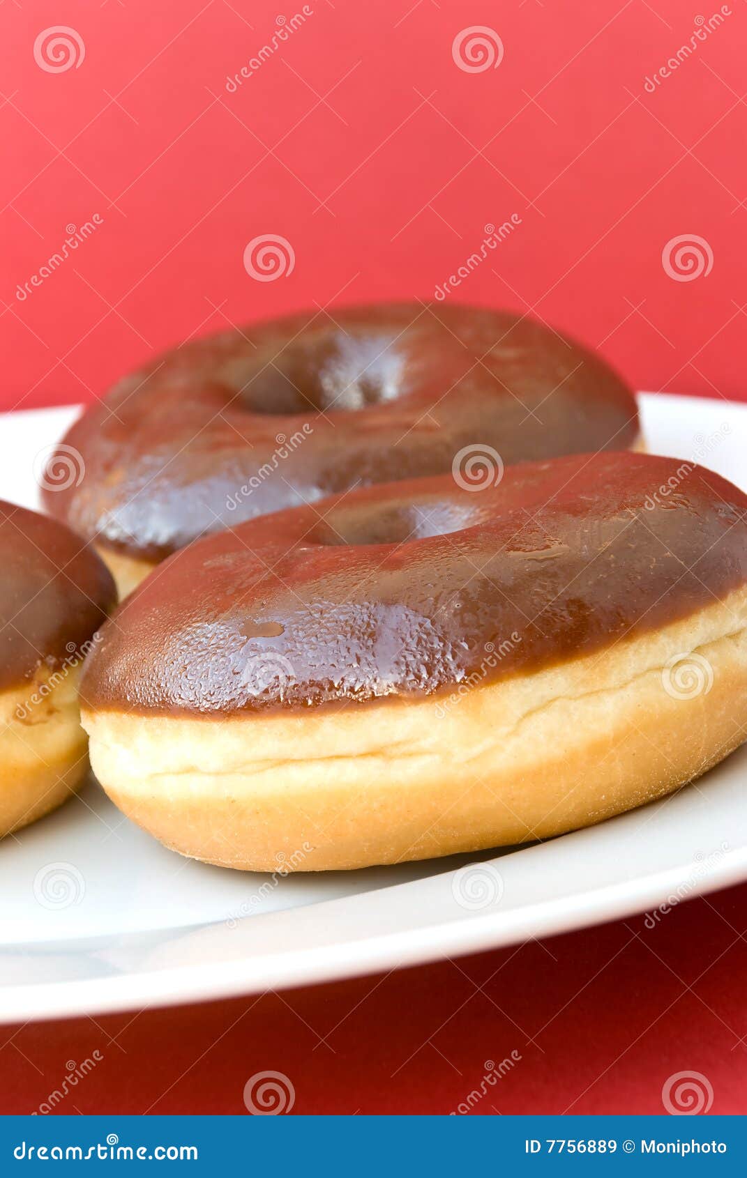 Fresh Donuts on the Red Background Stock Image - Image of donut, sweet ...