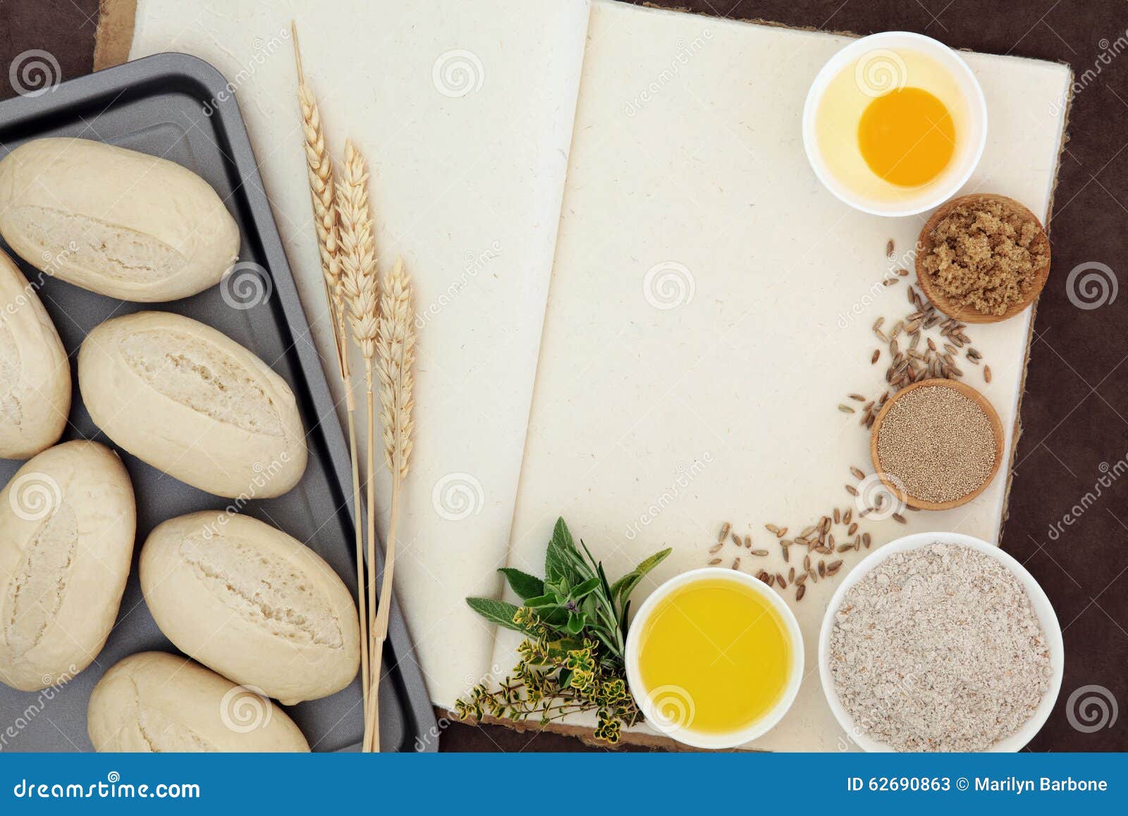Fresh Dough Rolls stock image. Image of brown, recipe - 62690863