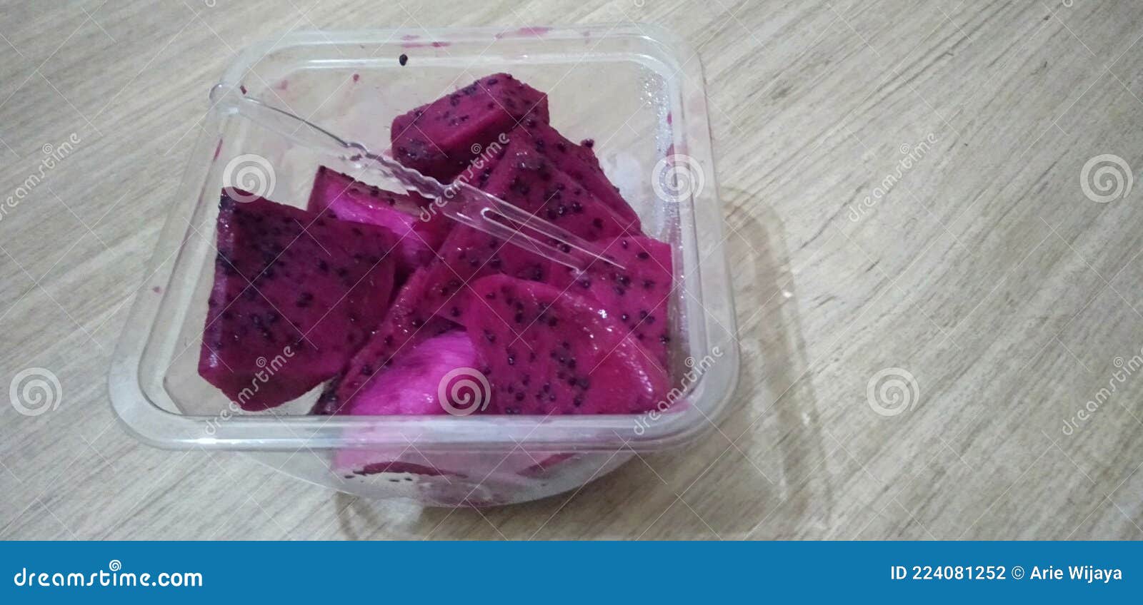 Fresh Dragon Fruit Packed in a Plastic Box Stock Photo - Image of ...