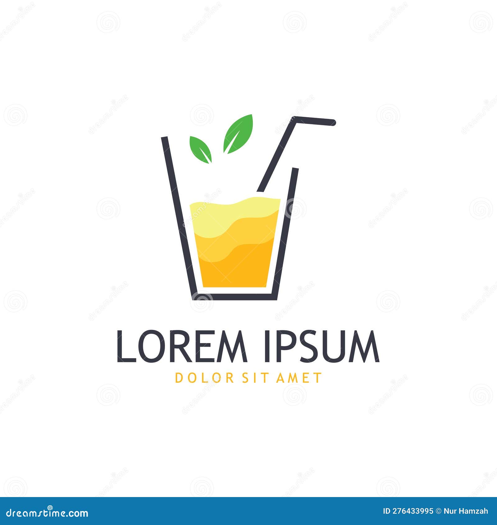 Fresh Drink Simple Logo Template Stock Vector - Illustration of vector ...