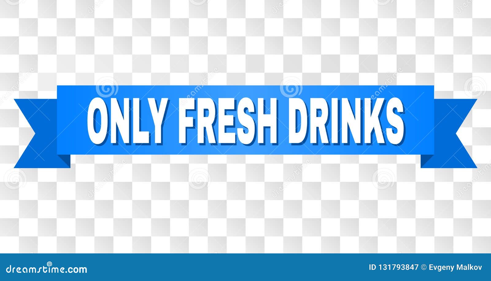 Blue Tape with only FRESH DRINKS Text Stock Vector - Illustration of ...