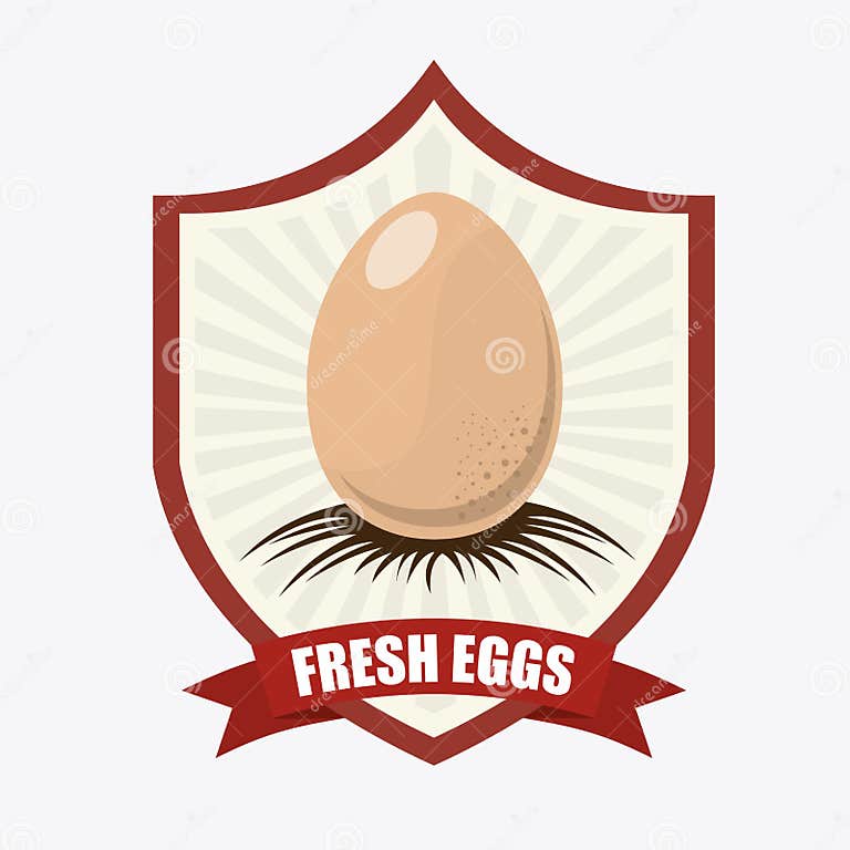Fresh eggs stock vector. Illustration of market, graphic - 50402913