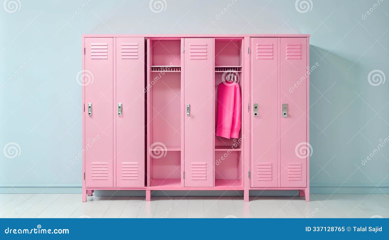Fresh Empty School Locker with Open Shelves - Organization Design Stock ...