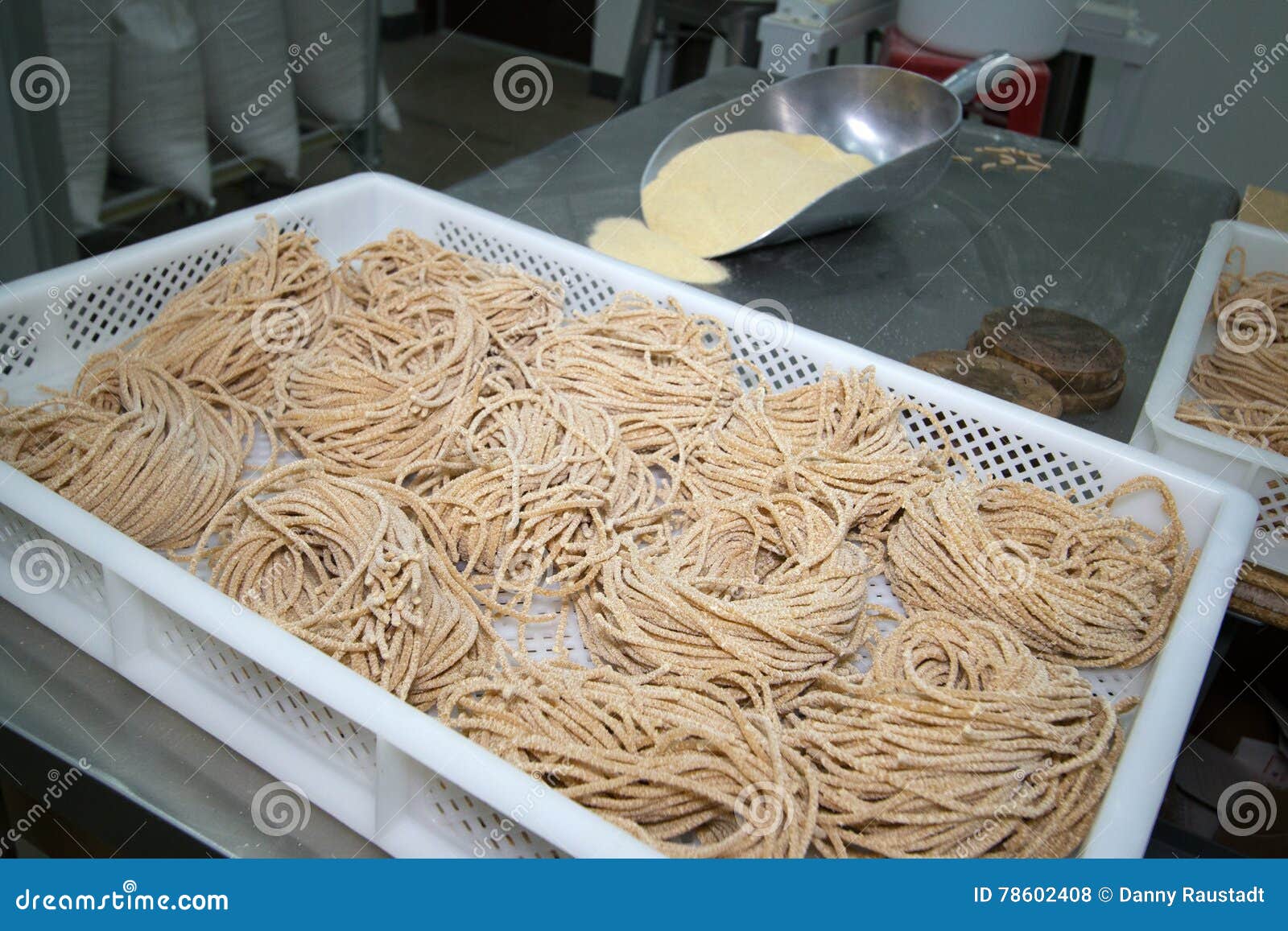 Fresh Extruded Pasta stock photo. Image of chestnut, dine - 78602408