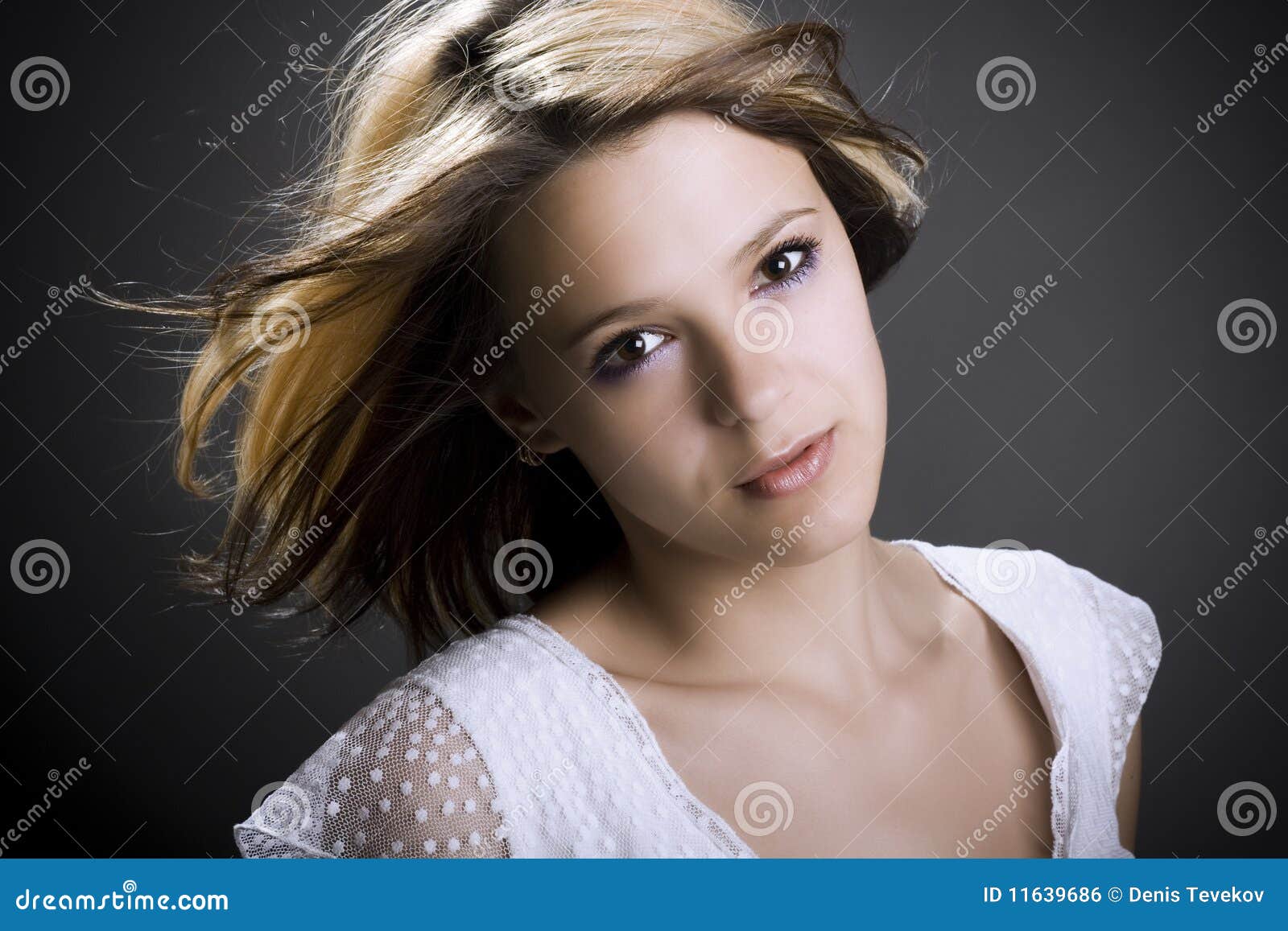 Fresh Face of a Beautiful Young Girl Stock Photo - Image of natural ...