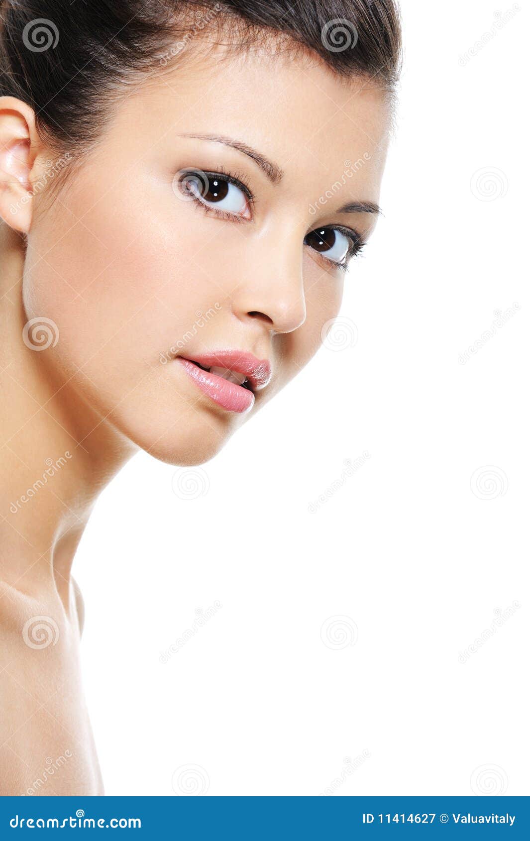 Fresh Face of a Beauty Asian Woman Stock Image - Image of clear ...