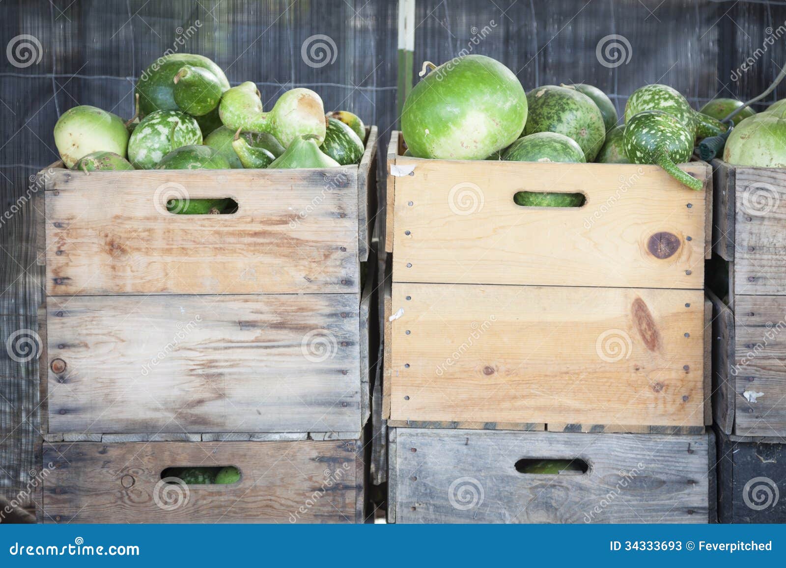 Fresh Fall Gourds and Crates in Rustic Fall Setting Stock Image - Image ...