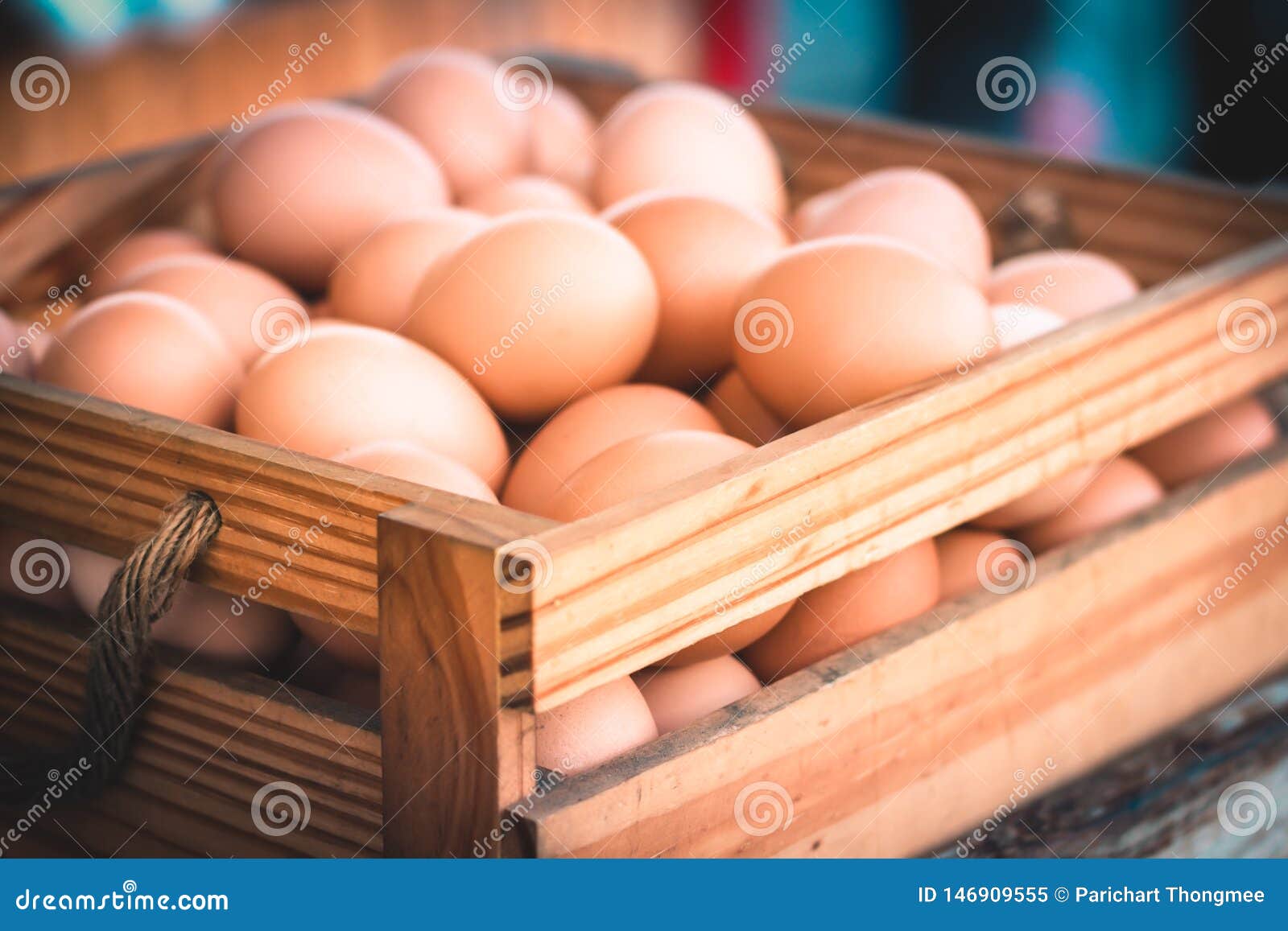 Fresh Farm Egg in Wooden Box Heathy Concept Idea Stock Image - Image of ...