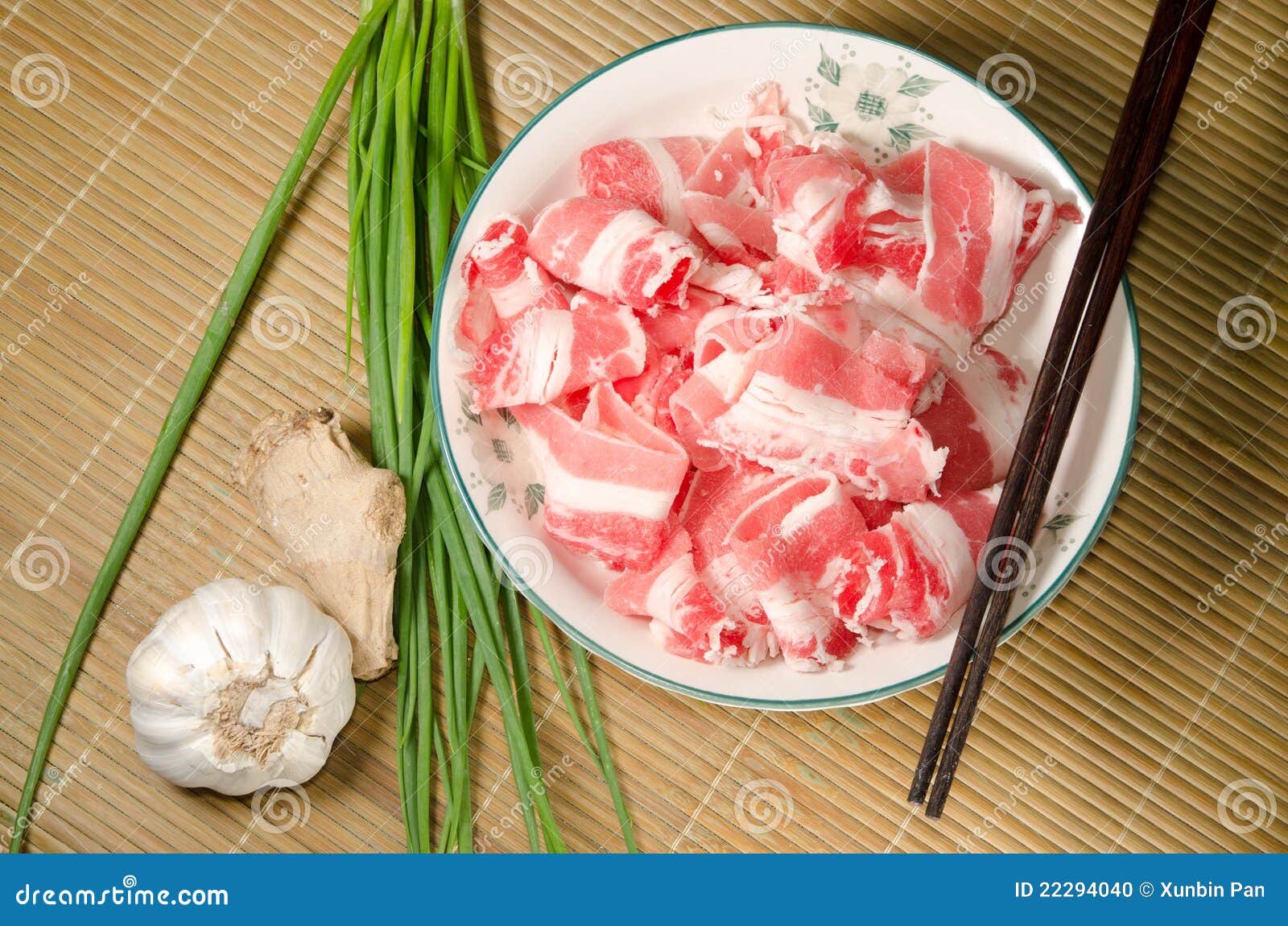 Fresh fat beef slices stock photo. Image of closeup, food - 22294040