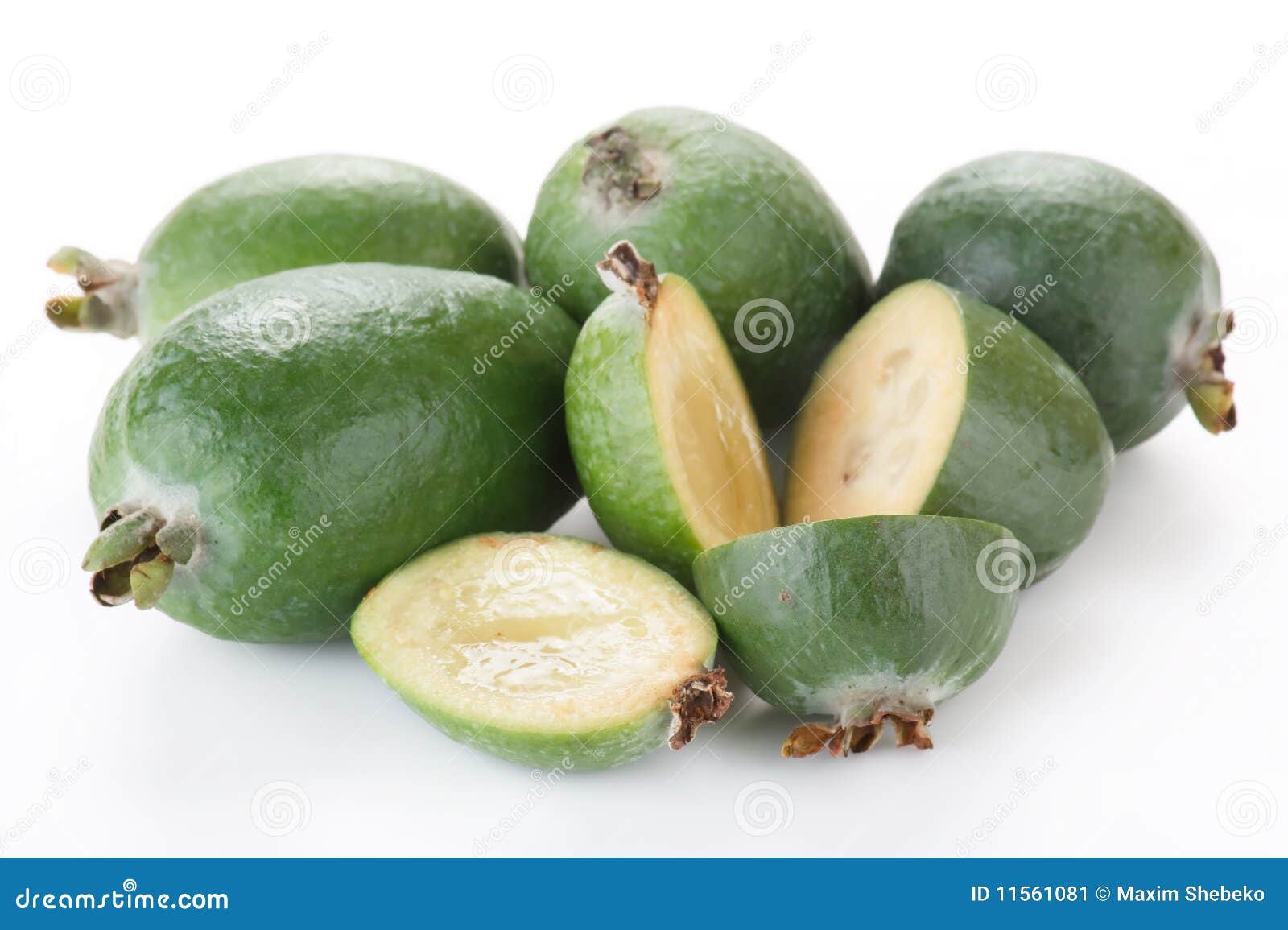 Fresh feijoa stock image. Image of fruit, acca, closeup - 11561081