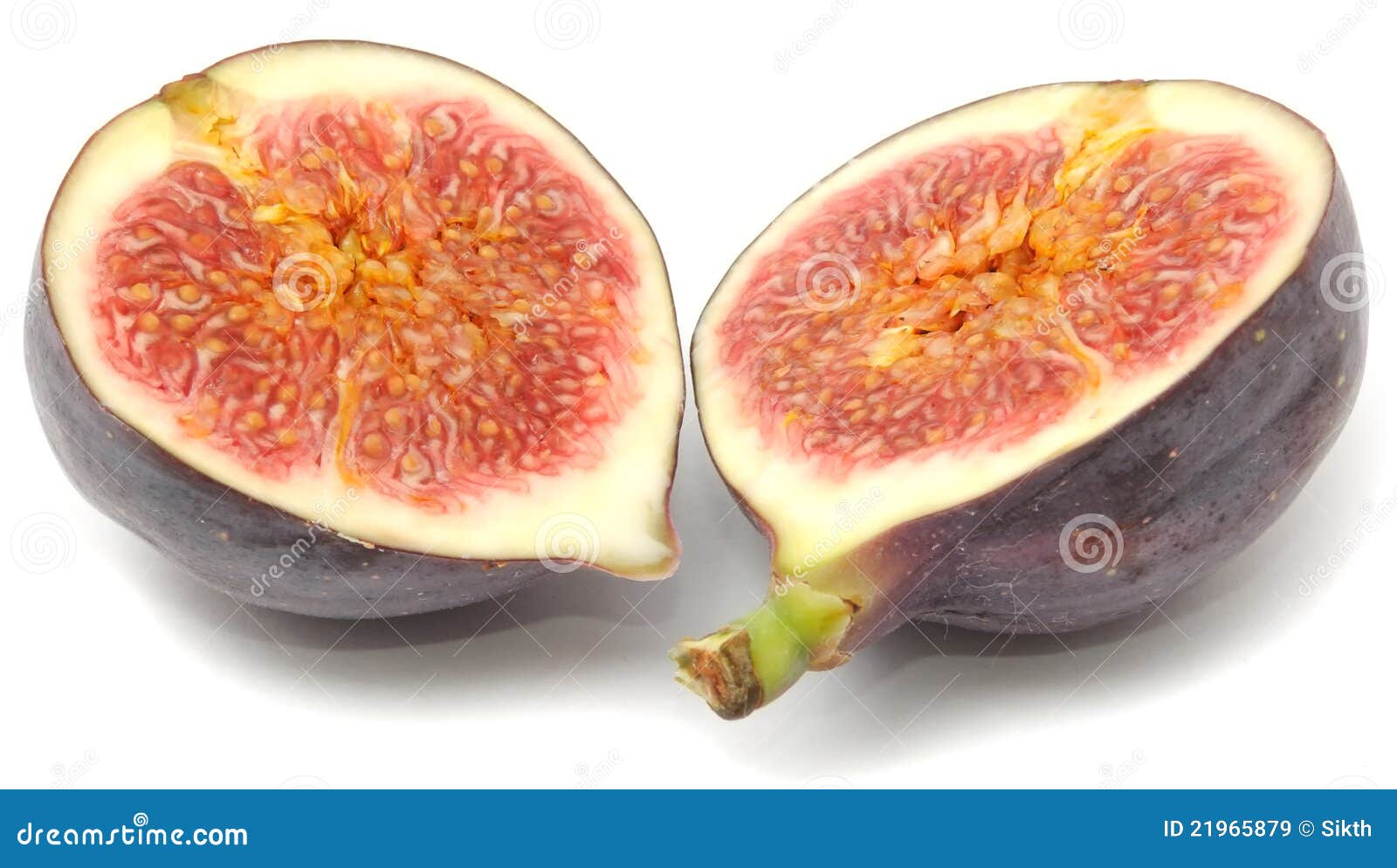 Fresh Fig Cut in Half stock image. Image of exotic, vegetarian - 21965879