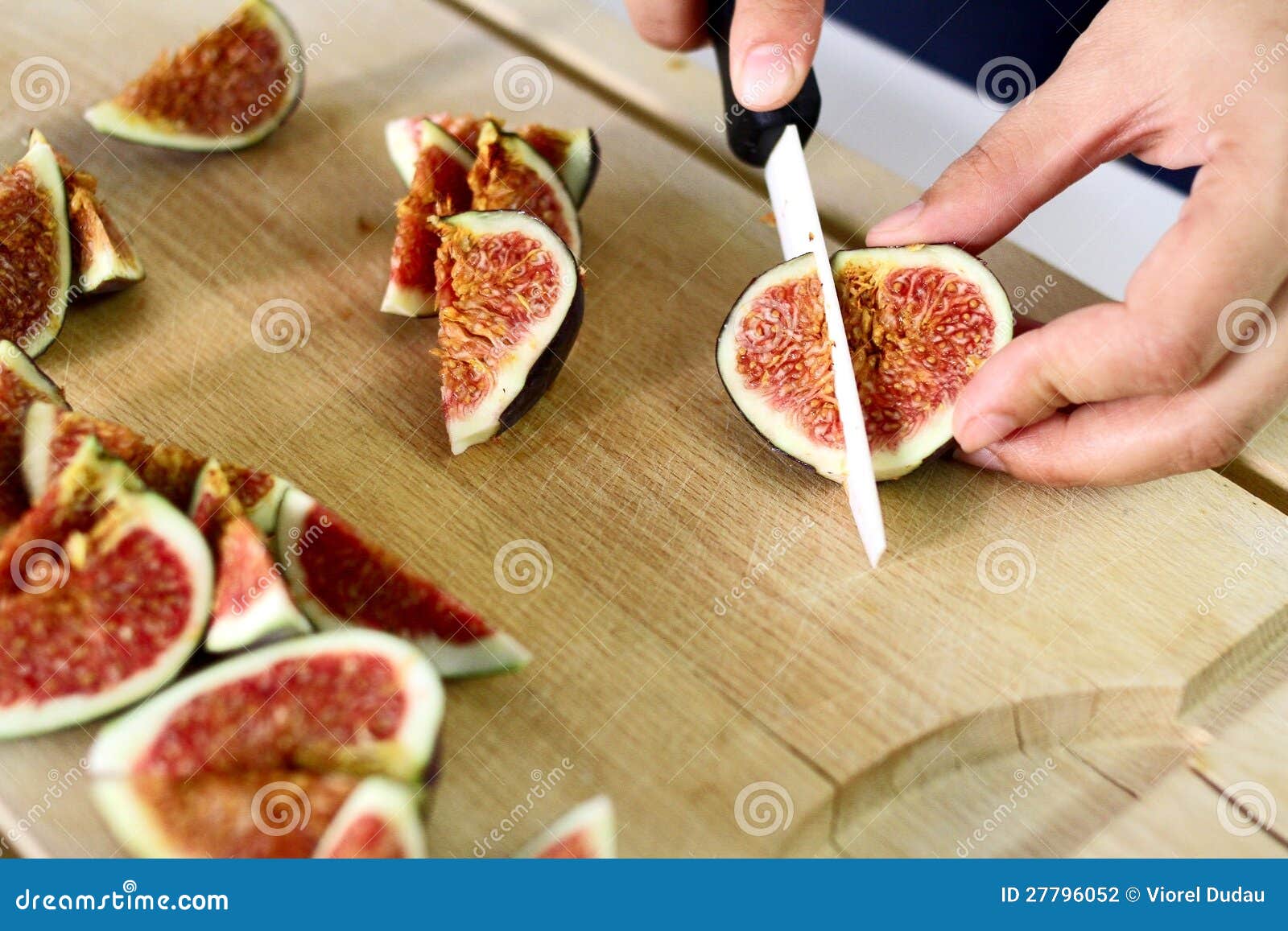 Fresh Figs On A Concrete Background With A Green Christmas Tree, Side ...