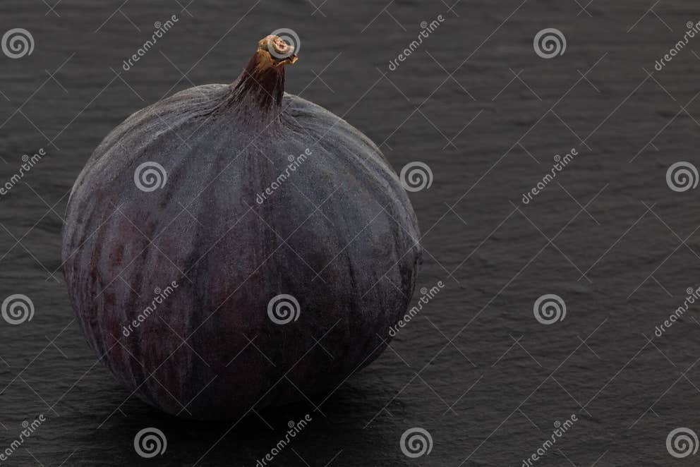 Fresh Figs on Dark Background with Copy Space Stock Photo - Image of ...