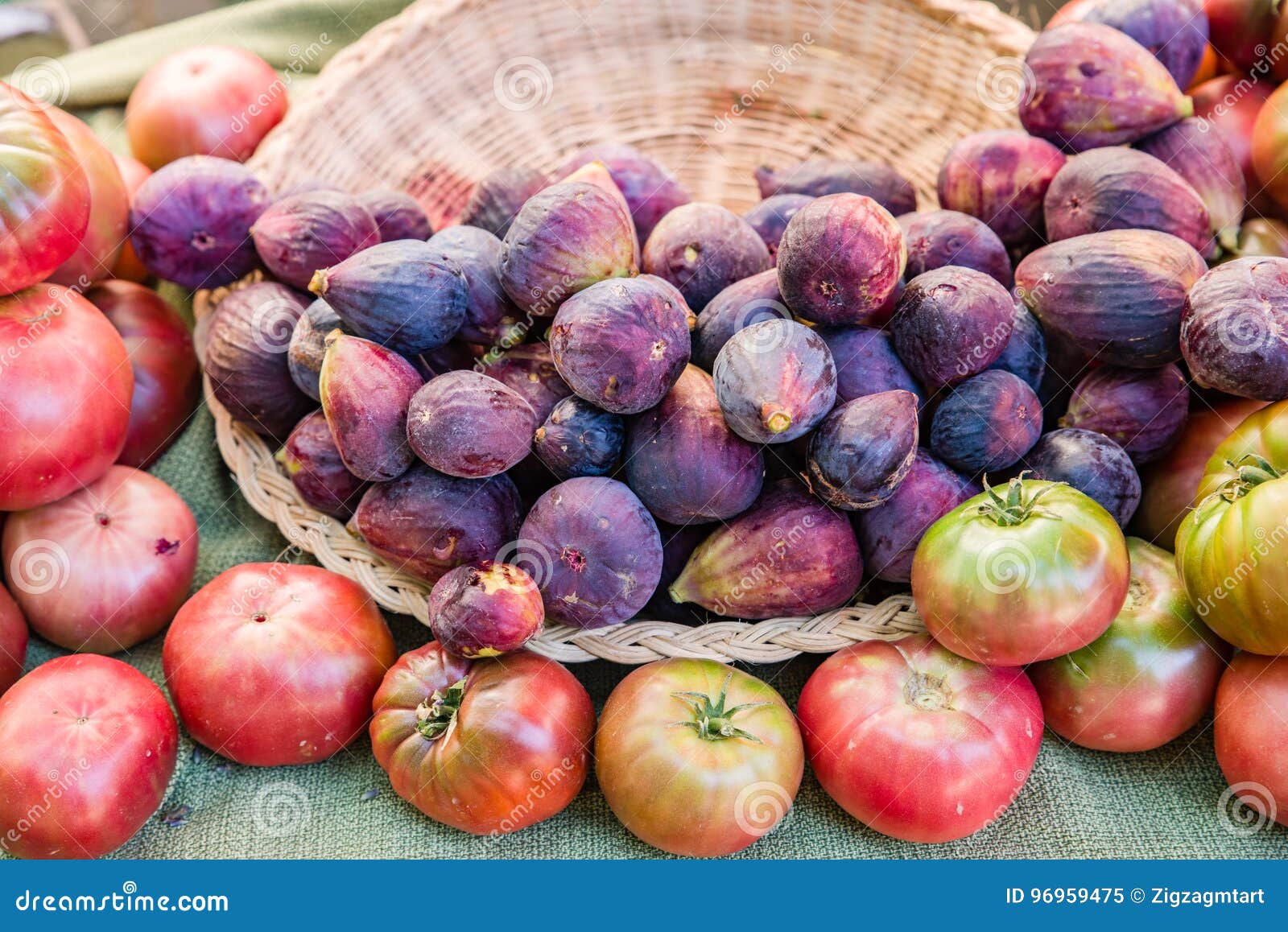 Fresh Figs on Display at the Market Stock Image - Image of ripe ...