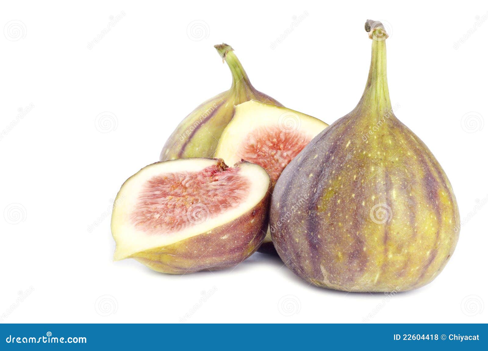 Fresh Figs Isolated on White Stock Photo - Image of food, healthy: 22604418