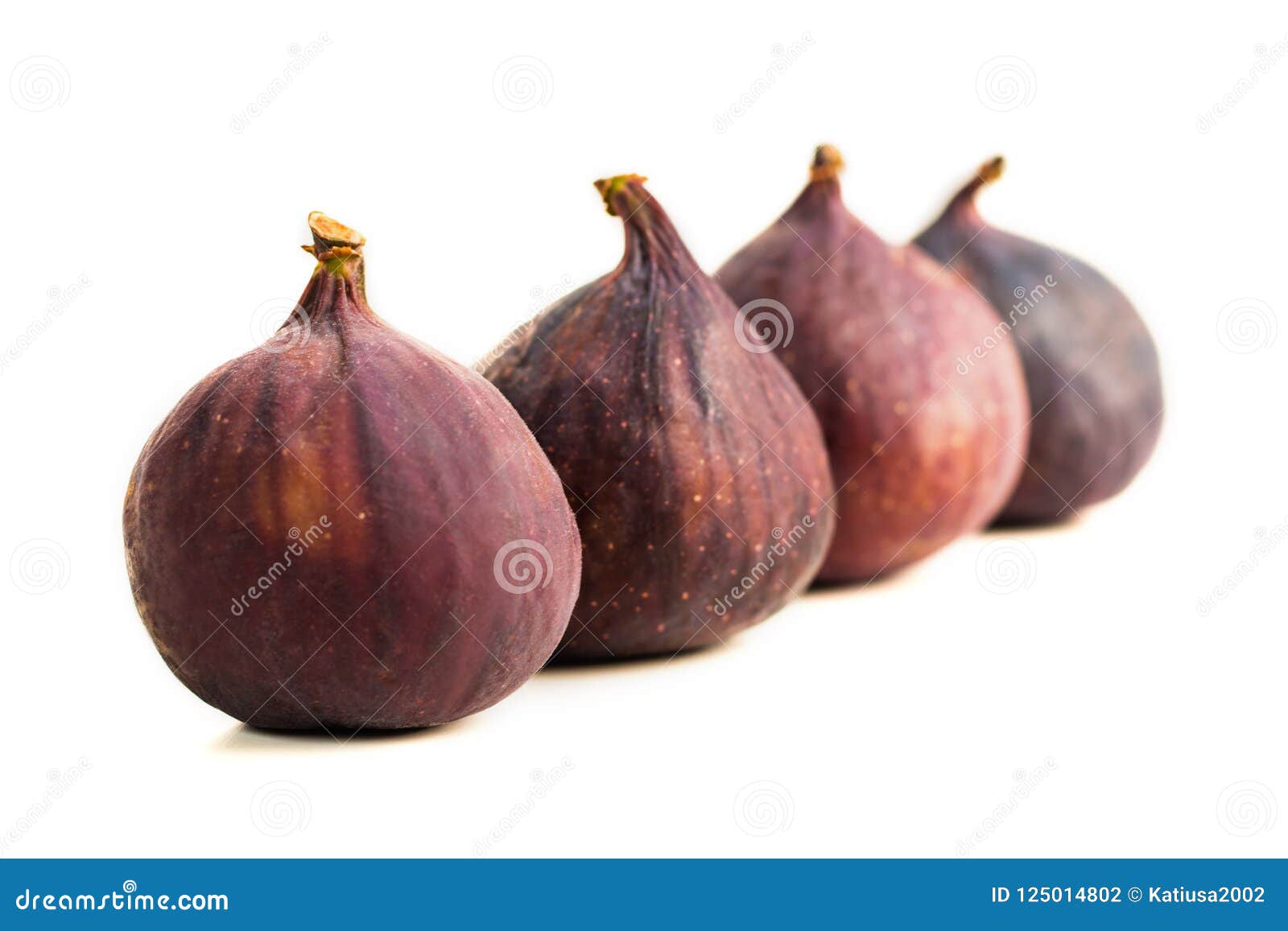 Fresh Figs on Grey Plate Isolated on White Stock Photo - Image of fruit ...