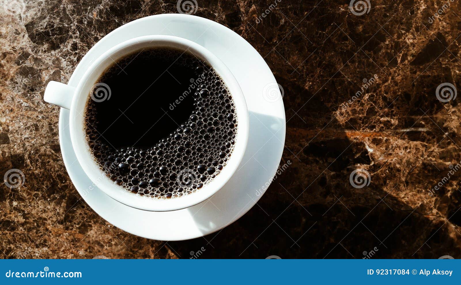 Fresh Filter Coffee on Granite Surface. Stock Photo - Image of closeup ...
