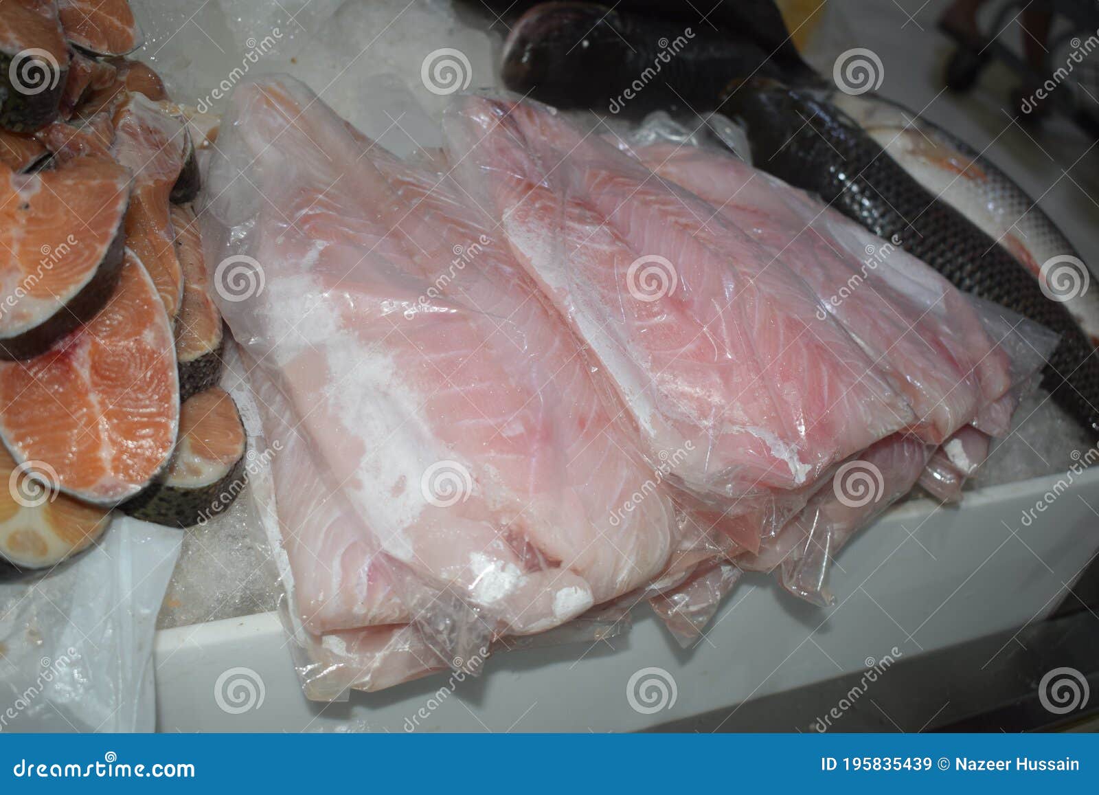 Fresh Fish Cut Pisces Market Editorial Stock Image - Image of nutrition ...