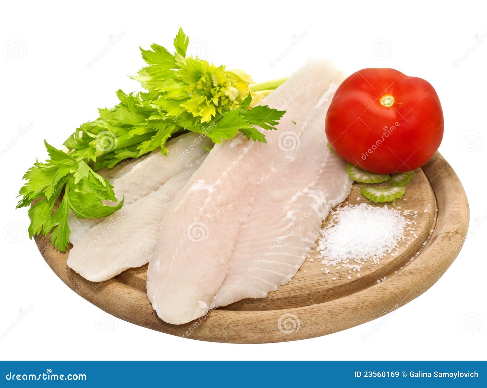 Fresh fish fillets stock image. Image of salt, seafood - 23560169