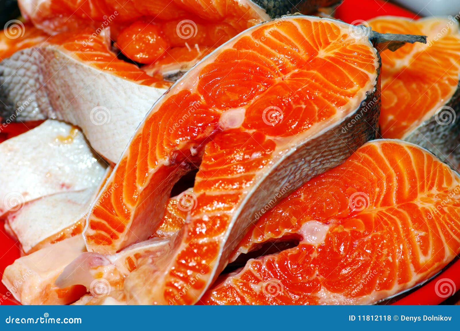 Fresh fish pieces. stock photo. Image of cooking, sushi - 11812118