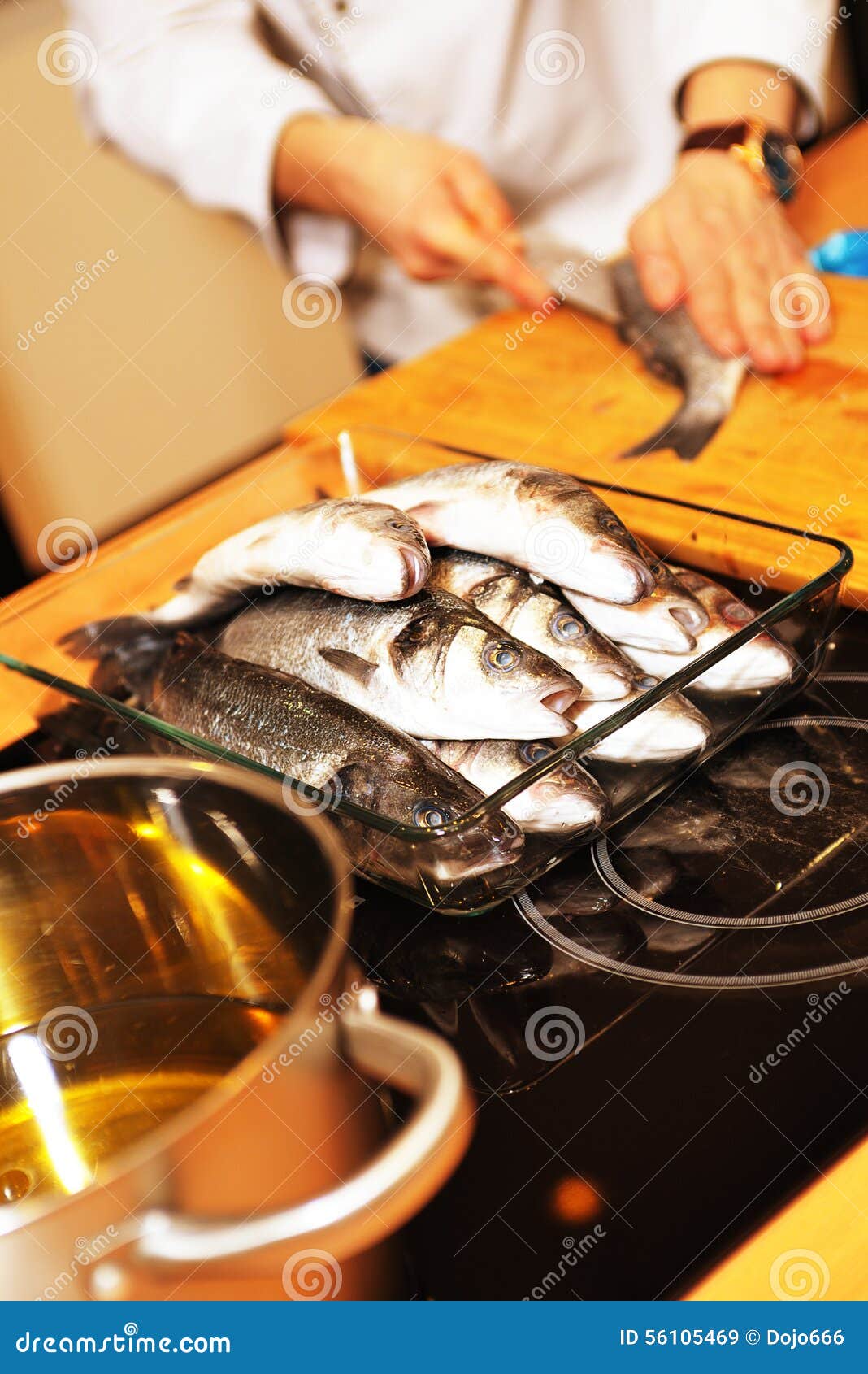 Fresh Fish Ready To Preparation Stock Image - Image of natural, diet ...