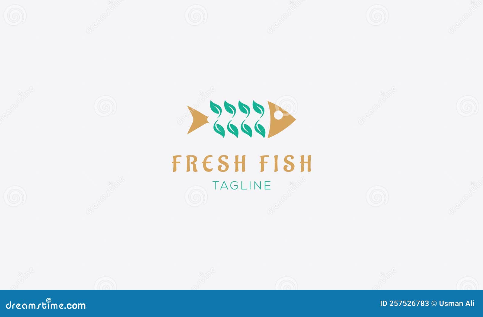 Fresh Fish Restaurant Logo Design Vector Template Stock Illustration ...