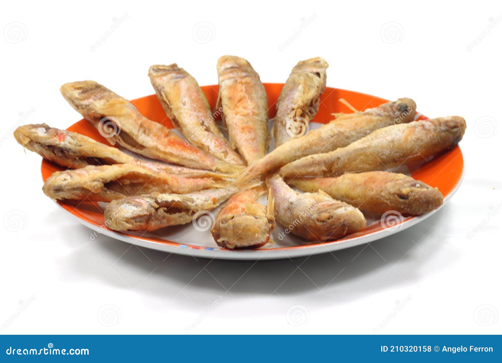 Fresh Fish Small Mullets Cleaned and Fried Fresh Fish Small Mullets ...