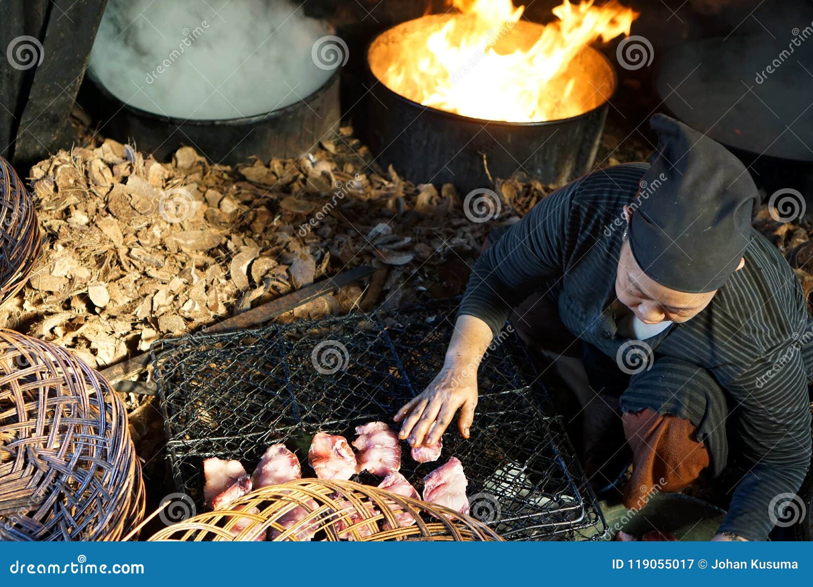 The process of curing fish editorial photography. Image of fresh ...