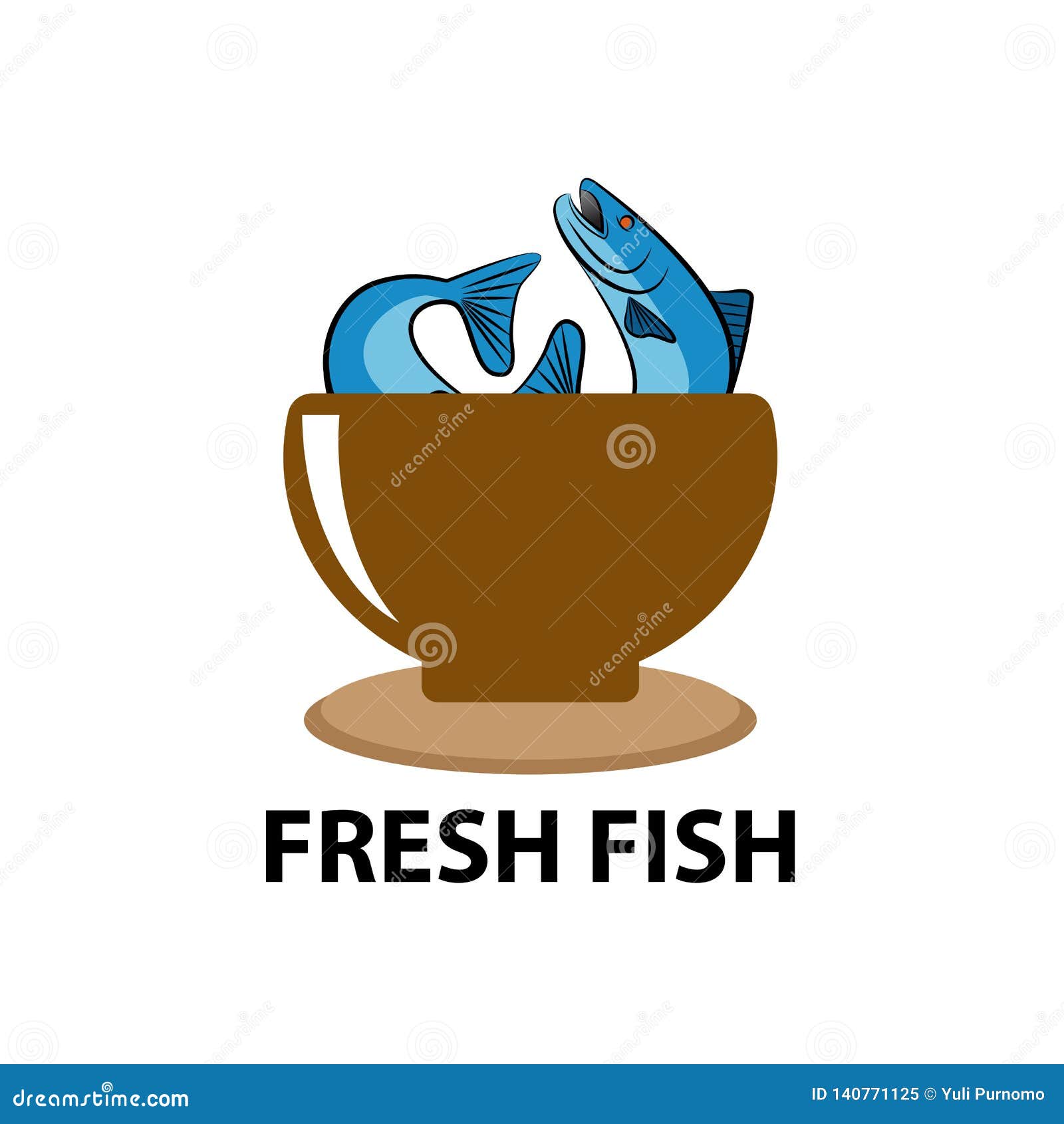 Fresh Fish Vector Illustration Stock Illustration - Illustration of ...