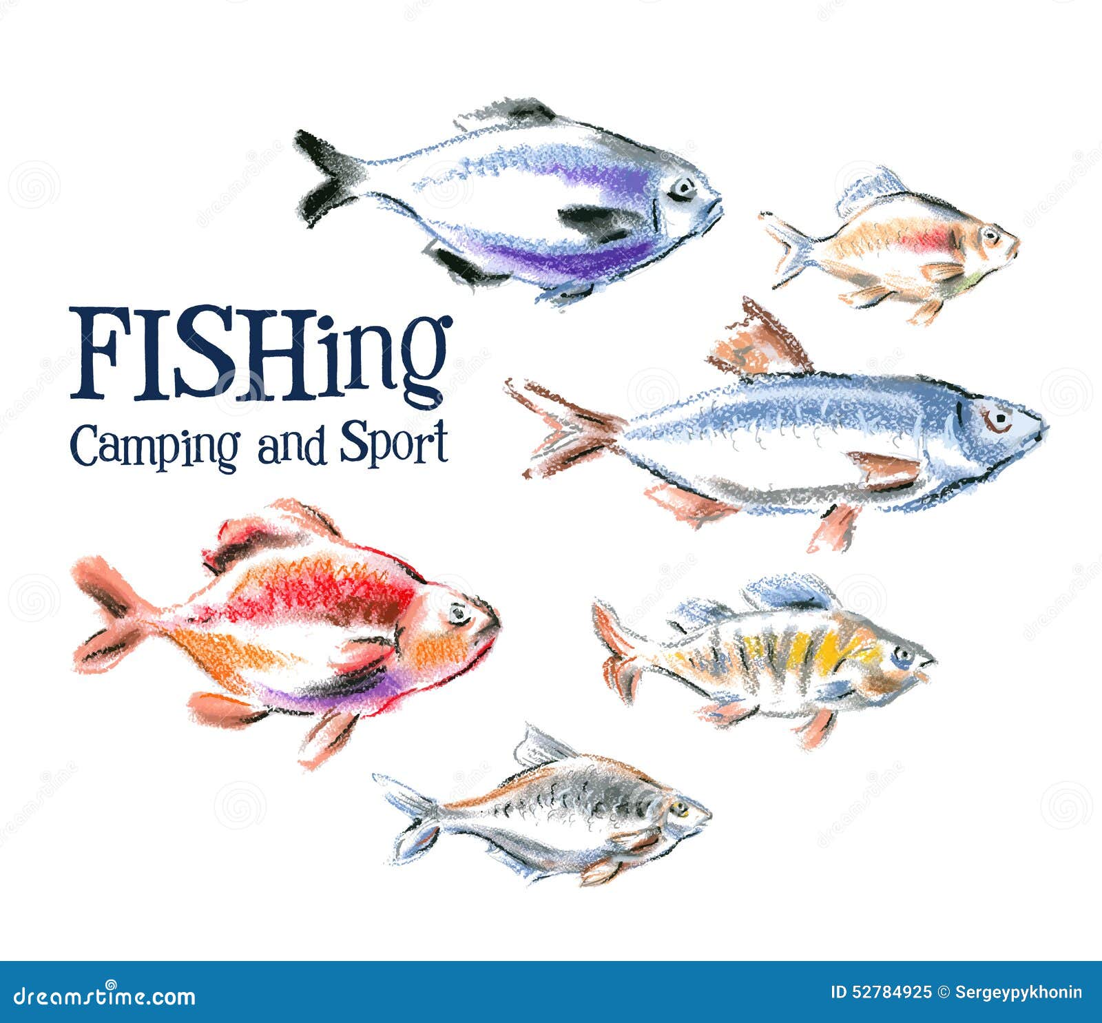 Fresh Fish Vector Logo Design Template. Seafood | CartoonDealer.com ...