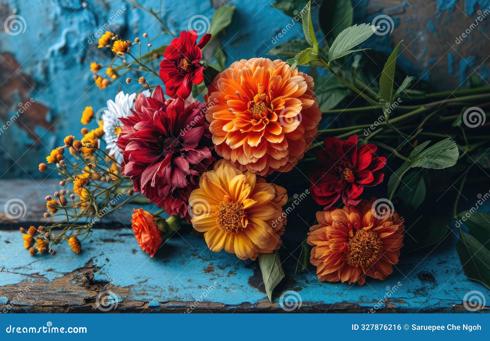 Floral Hoop Digital Backdrops Shoot Set Up With Prop Flower And Wood ...