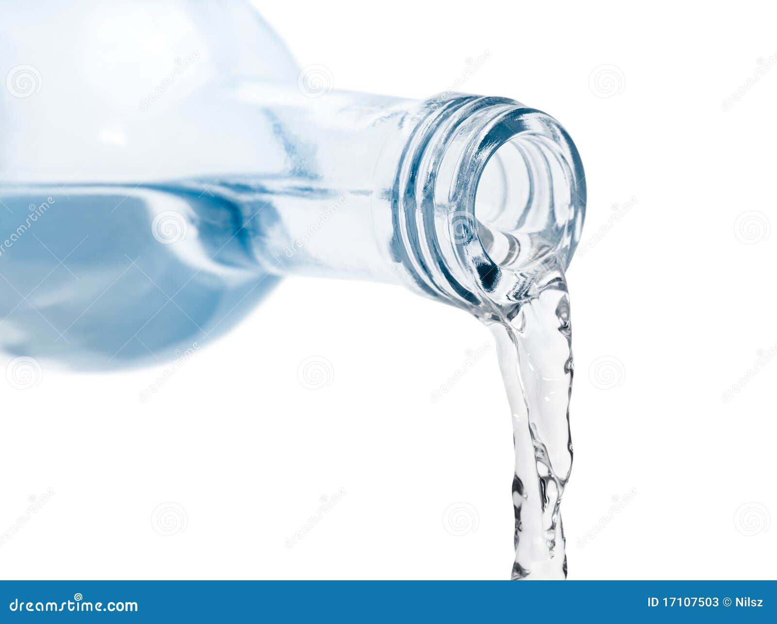 Fresh flow of water bottle stock image. Image of spill - 17107503