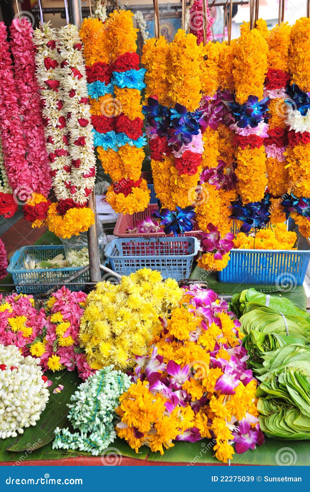 Fresh Flower Garlands stock image. Image of occasion - 22275039