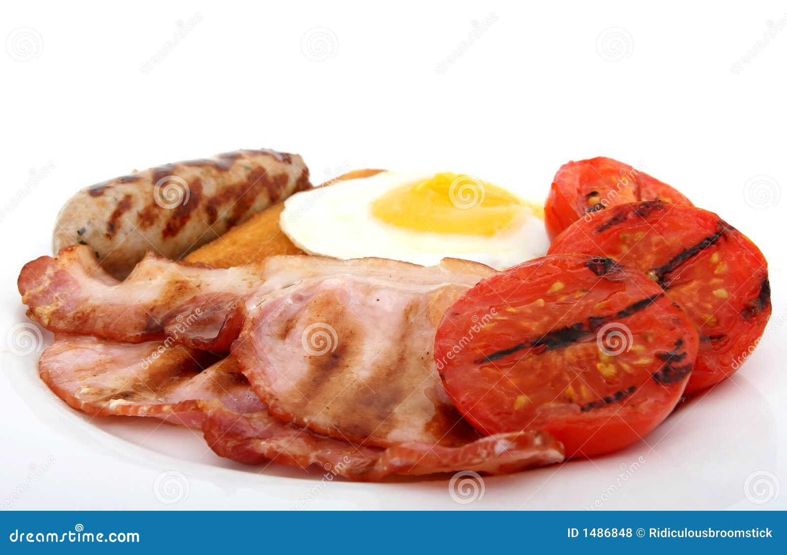 Fresh Food, Fried English Breakfast Stock Photo - Image of broiled ...