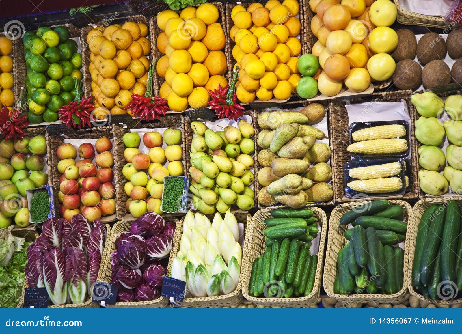 Fresh Food Offered at the Market Stock Image - Image of market, banana ...