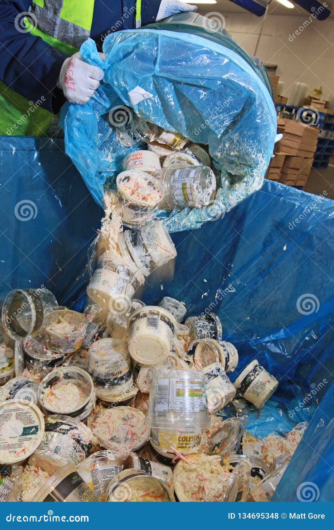 Fresh Food is Trashed because of Sell by Date Stock Photo - Image of ...