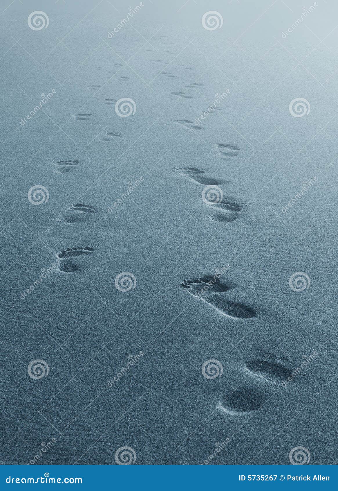 Fresh Footprints Fading stock image. Image of beach, sand - 5735267