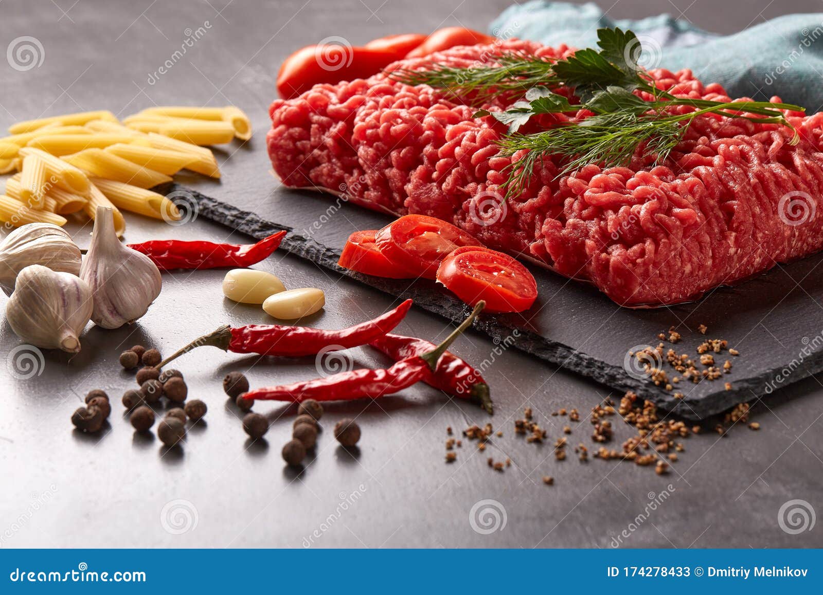 Fresh forcemeat from beef stock image. Image of mince - 174278433
