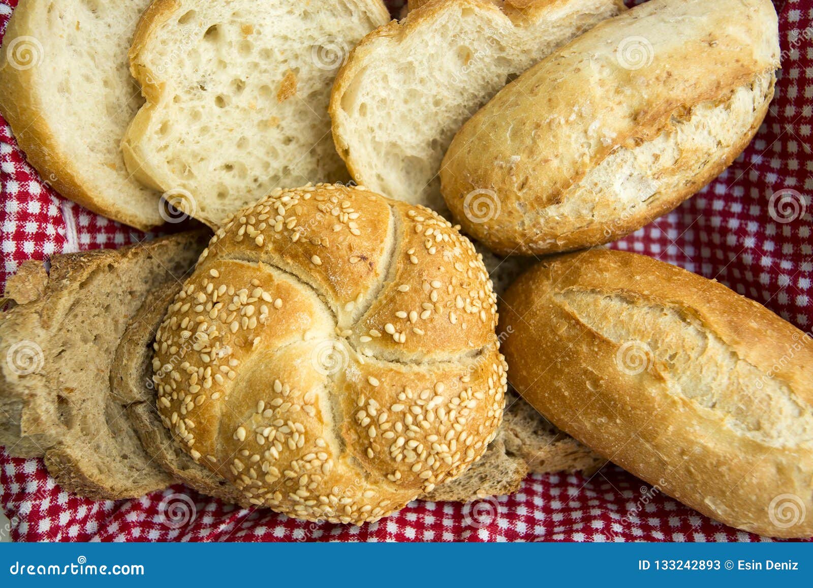 Fresh Fragrant Bread on the Table. Food Concept Stock Image - Image of ...