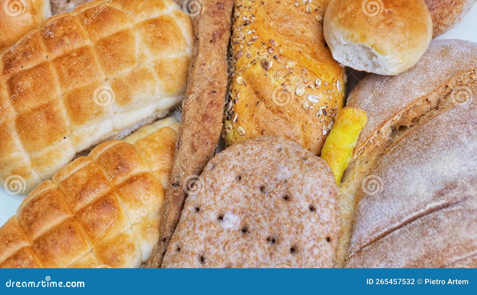 Fresh Fragrant Bread on the Table. Food Concept Stock Photo - Image of ...