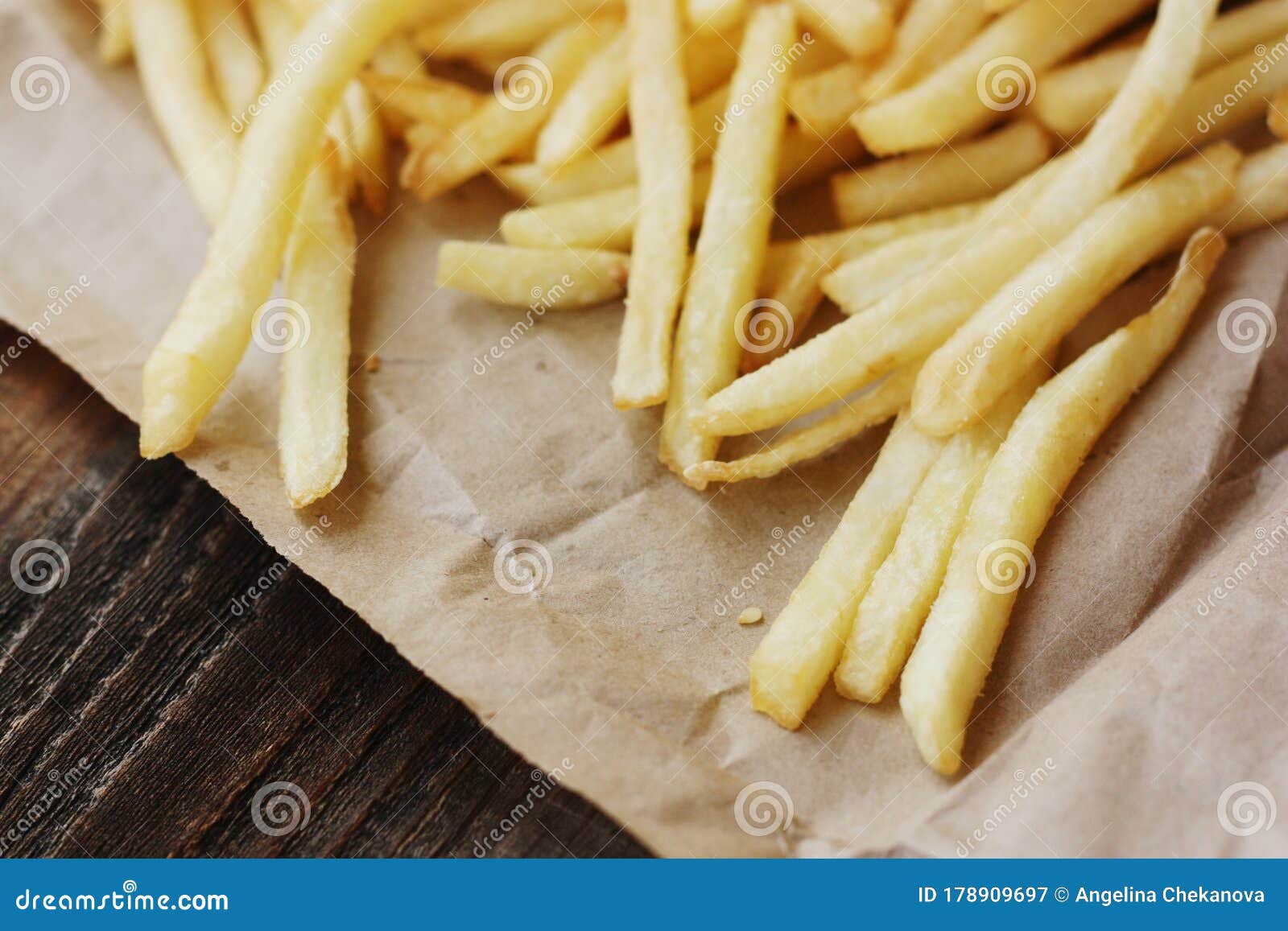 Fresh French Fries in a Cafe Macro Stock Image - Image of dinner, macro ...