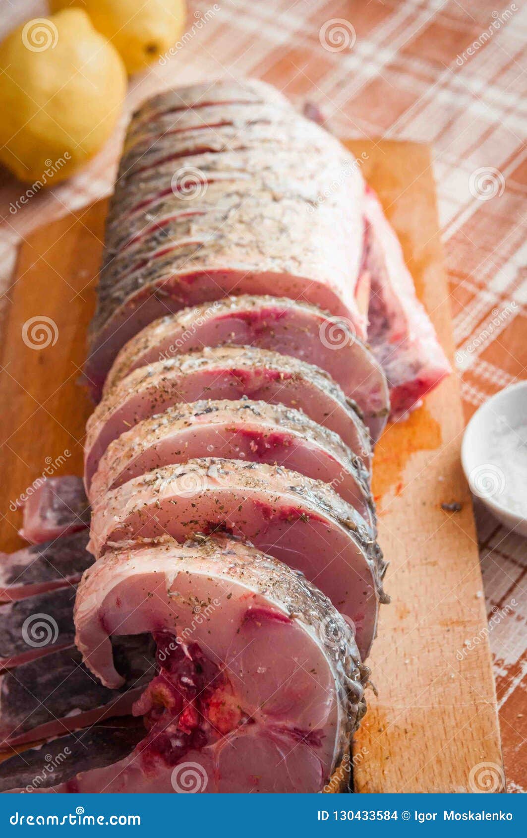 Fresh Freshwater Fish for Cooking in the Oven Stock Photo - Image of ...