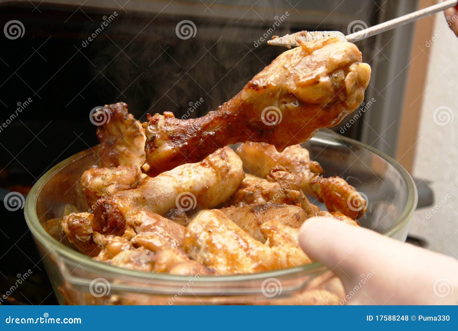 Fresh fried chicken stock photo. Image of meat, eating - 17588248