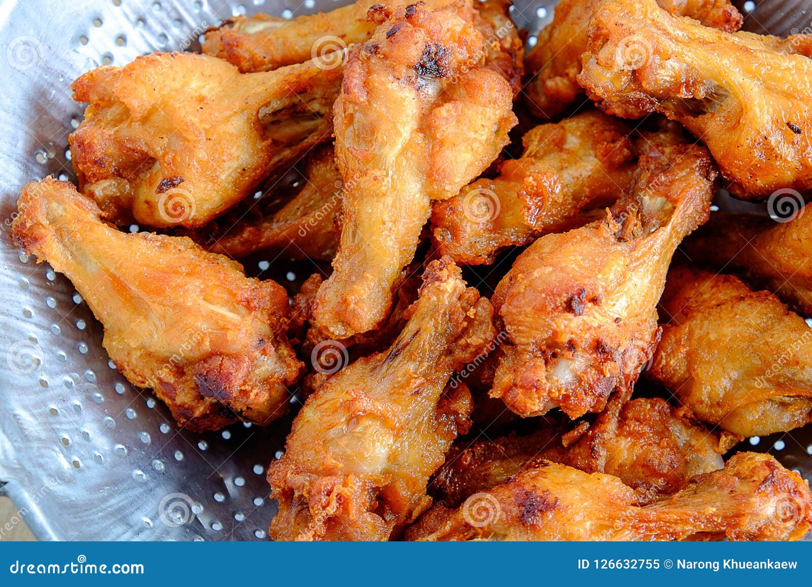 Fresh fried chicken stock image. Image of poultry, crispy - 126632755
