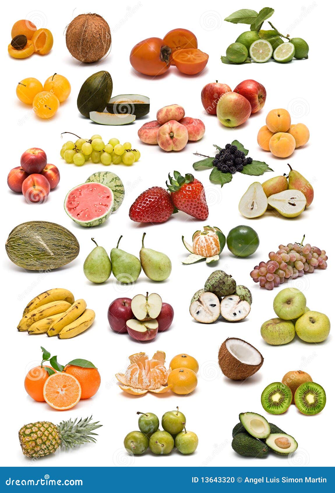 Fresh fruit. stock photo. Image of food, health, bananas - 13643320