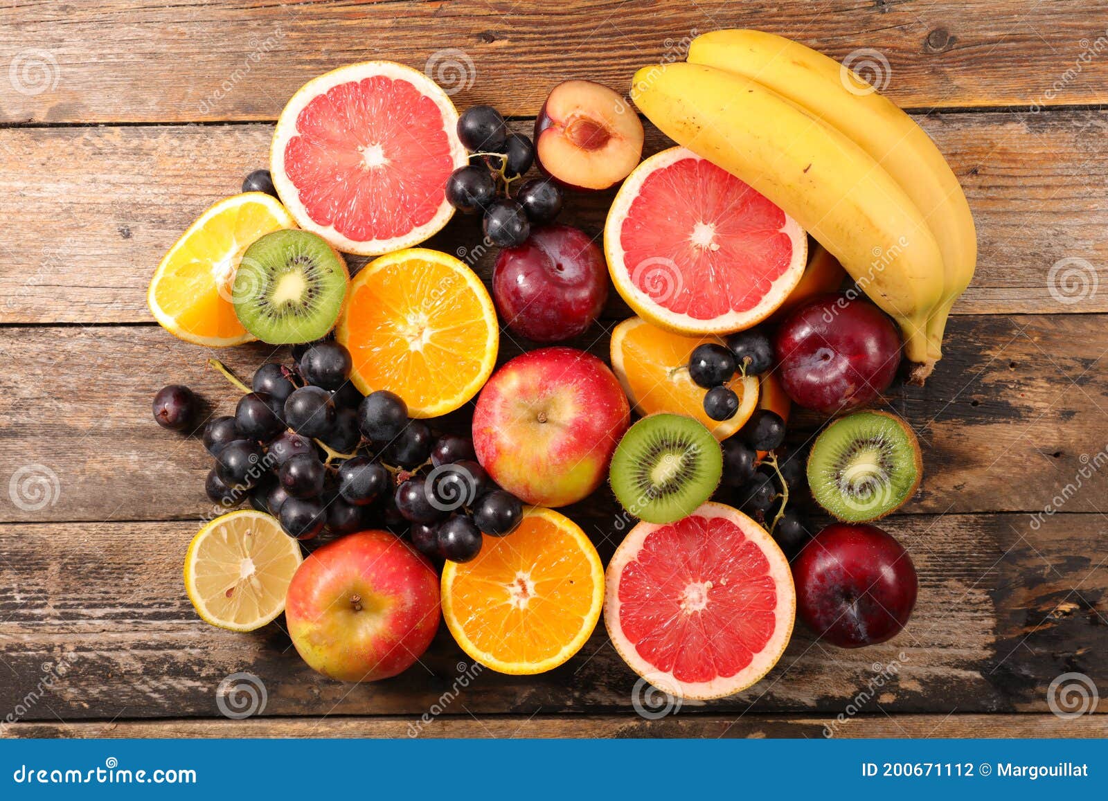 Fresh fruit assorted stock photo. Image of healthy, kiwi - 200671112