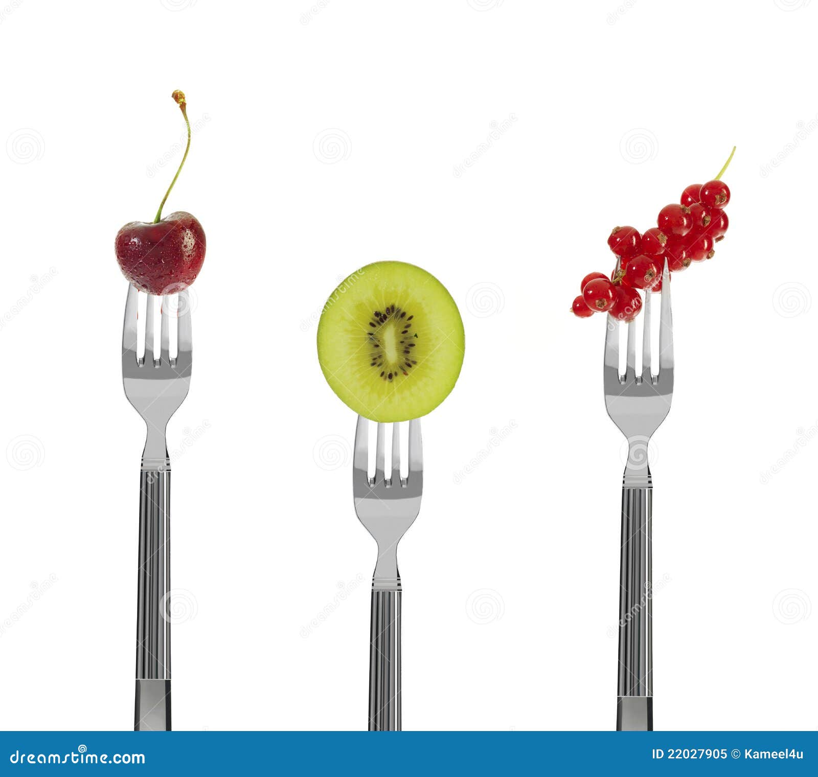 Fresh fruit on forks stock image. Image of refreshment - 22027905