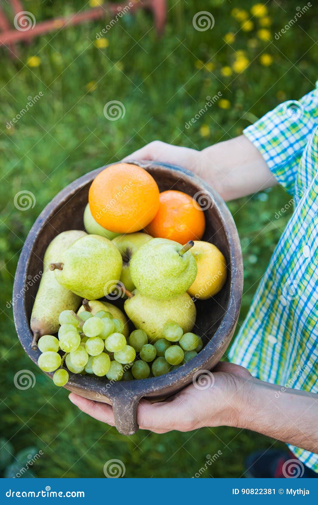 Fresh fruit in hands stock image. Image of fresh, diet - 90822381
